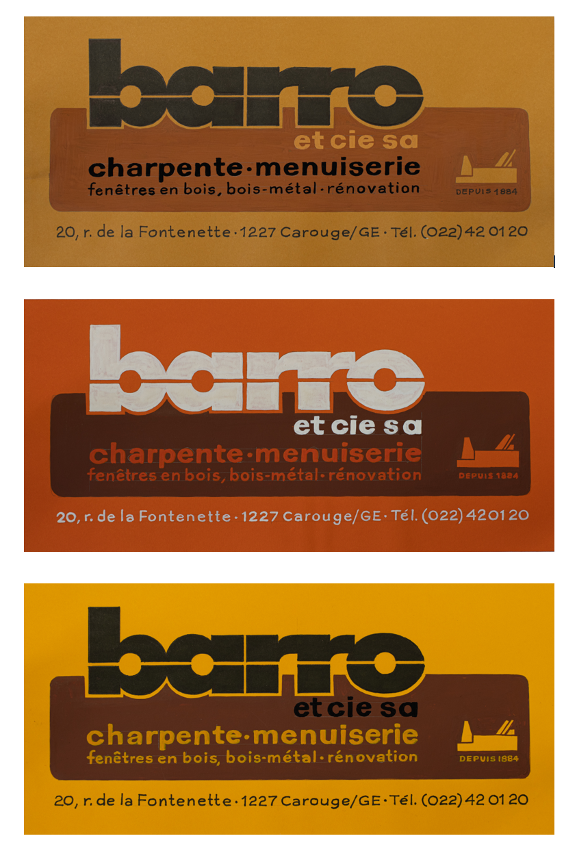 Réalisation du premier Logo - Barro & Cie SA